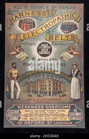 Harness Electropathic Belts, 19th century. Artist: Unknown Stock Photo - Alamy
