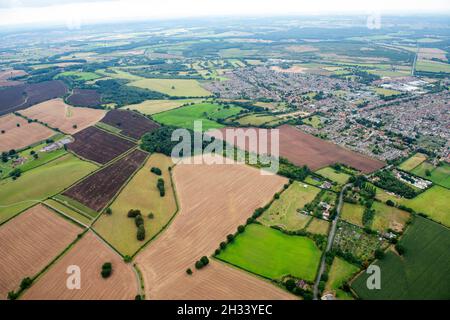 Aerial Image of Calverton inn Nottinghamshire England UK Stock Photo ...