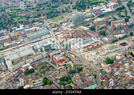 Aerial image of Nottingham City, Nottinghamshire England UK Stock Photo ...