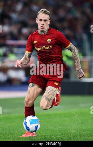 Rick Karsdorp of AS Roma during the Italian Cup match between AS Roma ...
