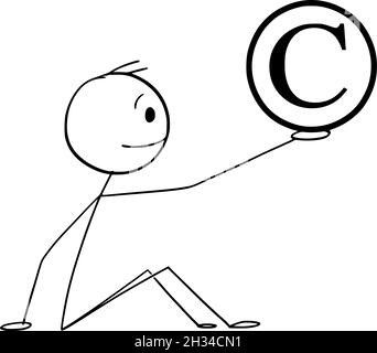 Cartoon man with copyright symbol Stock Vector Image & Art - Alamy