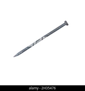 Flat Head Nail - Cutout on white background, hardware, fasteners and ...
