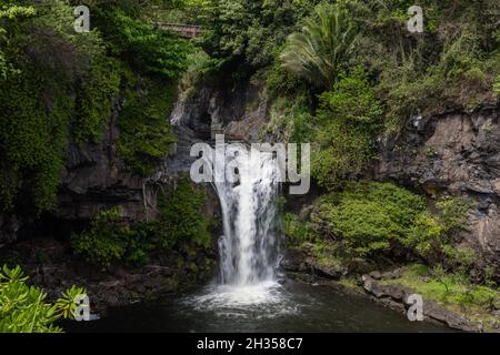 Scenic Oheo Gulch (also known as Seven Sacred Pools) vista on Maui ...