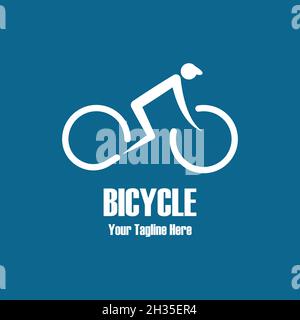 Bicycle logo vector ilustration template Stock Vector Image & Art - Alamy
