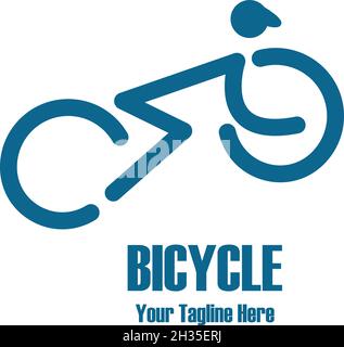 Bicycle logo vector ilustration template Stock Vector Image & Art - Alamy