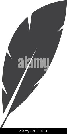 Feather ilustration logo vector template Stock Vector Image & Art - Alamy