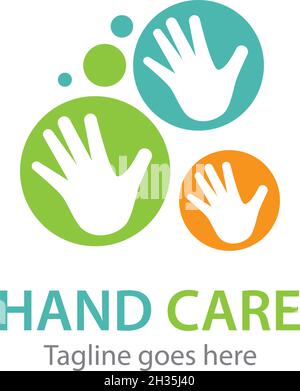 Hand Care Logo Template vector Stock Vector Image & Art - Alamy