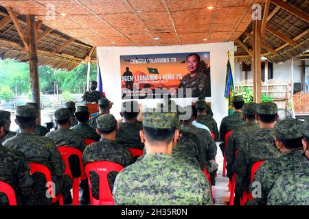Philippine Army Lt. Col. Erwin A. Alea, left, assistant chief of staff ...