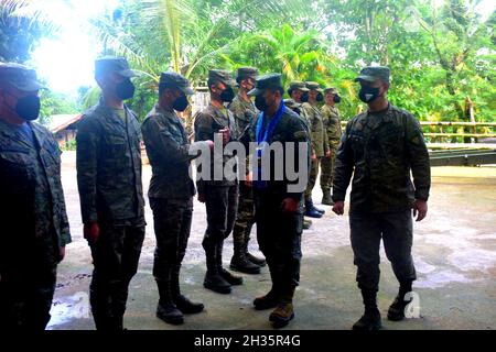 Philippine Army Lt. Col. Erwin A. Alea, left, assistant chief of staff ...