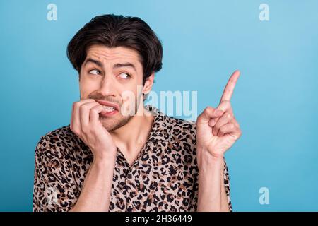 Portrait of attractive worried desperate brunet girl bad news reaction ...