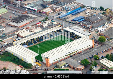 Aerial image of Notts County Football Club, Nottingham England UK Stock ...