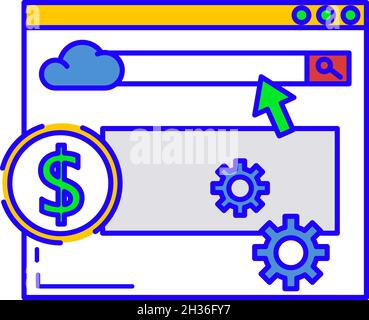Cost lead per website. Online marketing concept. Digital marketing ...