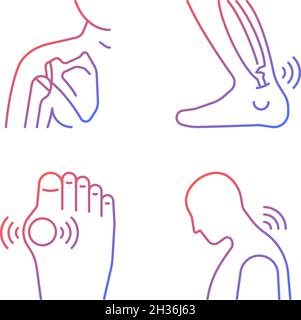 Neck rheumatism gradient linear vector icon Stock Vector Image & Art ...