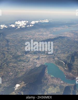 Annecy from above, HDR Image Stock Photo - Alamy