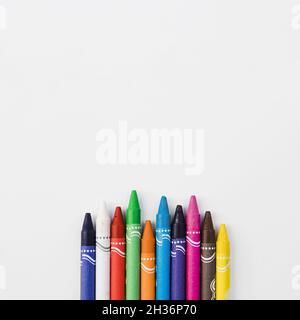 wavy row crayons. Resolution and high quality beautiful photo Stock ...