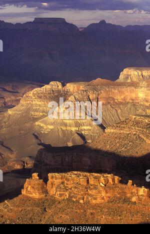 View From Cedar Ridge Point Sign At The South Kaibab Hiking Trail In ...