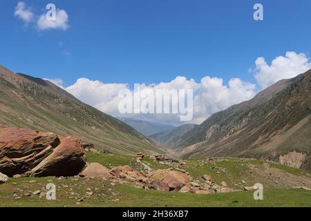 Beautiful mountainous landscape in Jammu, Kashmir, India Stock Photo ...