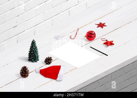 Creative writing concept. Blank sheet of paper, pen, glasses and blue ...