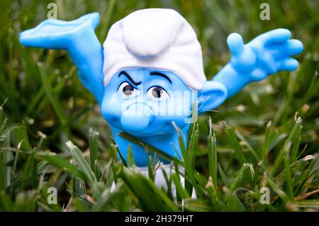 Smurf cartoon character. Smurfs Stock Photo - Alamy