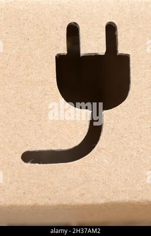 Electrical Outlet cut out on white background Stock Photo - Alamy