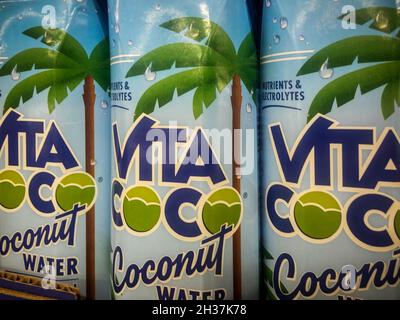 Containers of Vita Coco coconut water beverages are seen in a ...