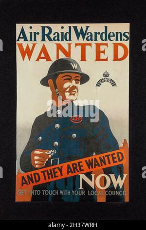 Recruitment poster (replica) for the Home Guard from WWII, part of a ...