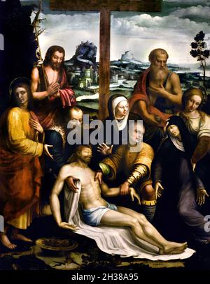 Deposition Jesus Christ From The Cross, mosaic from upper facade of the ...