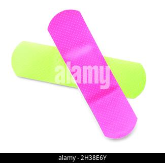 Adhesive children colorful plaster isolated on white background Stock ...