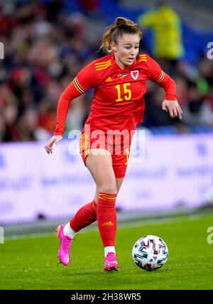 Wales' Hannah Cain during the UEFA Women's Nations League, League A ...