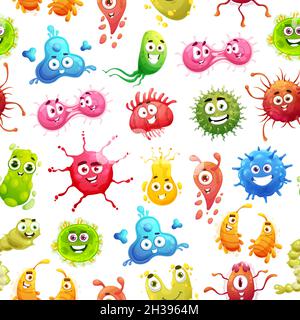 Cartoon viruses, pathogens, microbes and germs word search puzzle game ...