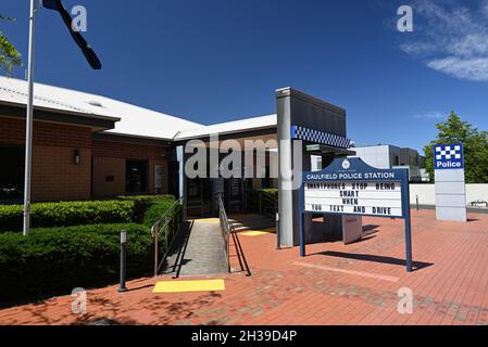 Police station with visible sign Stock Photo - Alamy