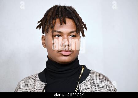 Actor Solomon Irama attends the Apple TV+ series premiere of "Swagger ...