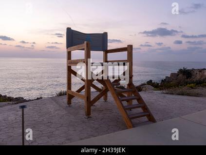 Giant chair outdoor art installation situated on the paphos coastal ...