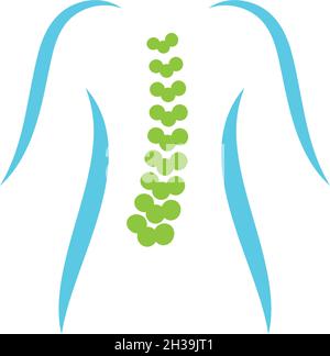 Spine diagnostics symbol logo template vector illustration design Stock ...