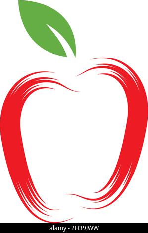 Fresh Apple logo vector illustration Stock Vector Image & Art - Alamy
