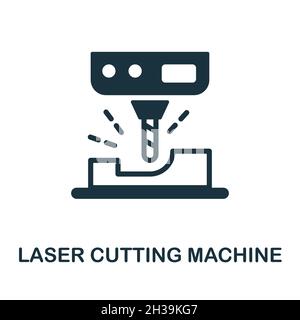 Laser Cutting Machine Logo Design Icon Vector Illustration, CNC Laser ...
