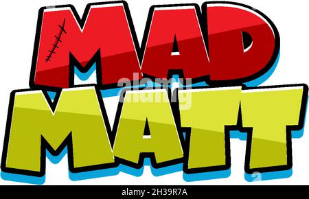 Mad Matt logo text design illustration Stock Vector Image & Art - Alamy
