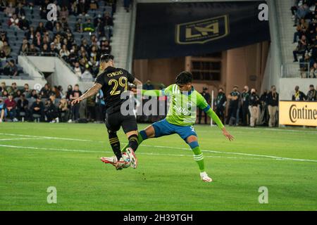 Seattle Sounders defender Xavier Arreaga against Nashville SC during an ...
