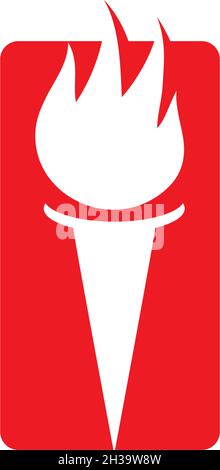 Torch logo vector template ilustration concept Stock Vector Image & Art ...