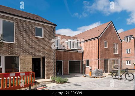 New houses with garages in Joseph Lancaster Lane, the new development ...