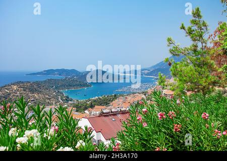 Turkey Kas town rooftop view from above Stock Photo - Alamy