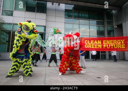 Metro Manila, Philippines. 27th October 2021. Climate activists held a ...