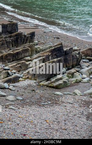 Lee Bay , North Devon, UK Stock Photo - Alamy