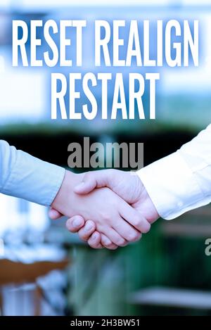 Inspiration showing sign Reset. Business showcase cause device return ...