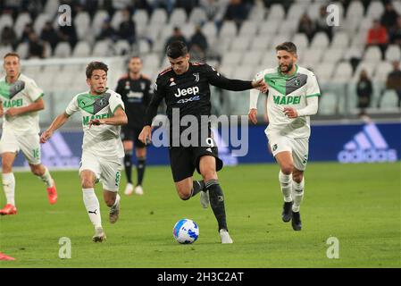 Turin, Italy. 27th Oct, 2021. Maxime Lopez of US Sassuolo during the ...