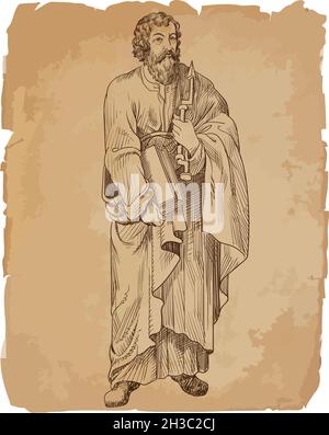 Hippocrates line art illustration, vector Stock Vector Image & Art - Alamy