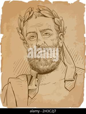 Xenophanes of Colophon, Greek Philosopher Stock Photo - Alamy