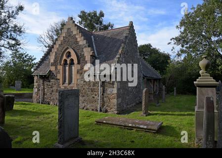 The disused Gogar Kirk, Edinburgh, Scotland. now a cabinet makers ...