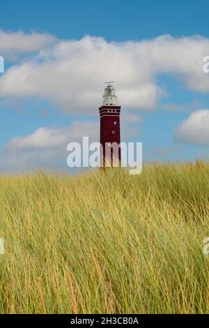 The 56 meter high angular "West Head Lighthouse" in Ouddorp in the ...