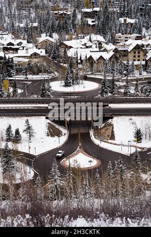 Winter Views in Vail, Colorado Stock Photo - Alamy